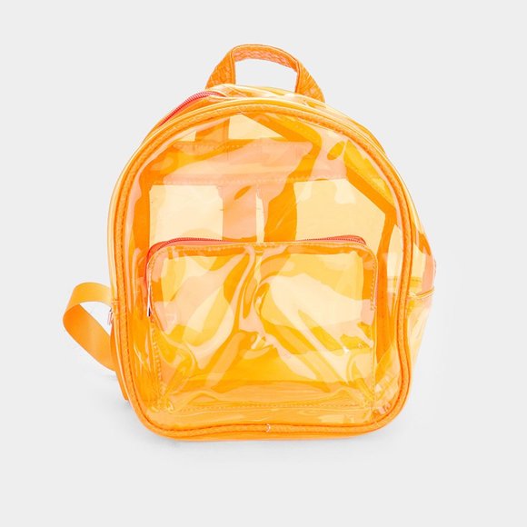 Bluetagfashion | Bags | Neon Clear Mini Backpack Bag | Poshmark